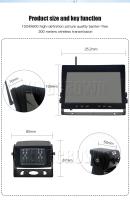 China 4 Channel Wireless Car Camera System 7 Inch Display 1080P IP68 for Trucks Buses for sale