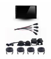 China 10 Inch Wired RV Backup Camera System with 1080P Dual Split Screen and 9-36V DC Power Range for sale