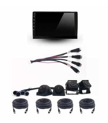 China 10 Inch Wired RV Backup Camera System with 1080P Dual Split Screen and 9-36V DC Power Range for sale
