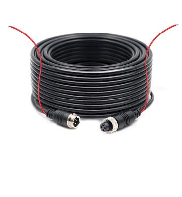 China 8m 4-Pin Backup Camera Extension Cable with 12V-24V Power for Vehicle CCTV Systems for sale