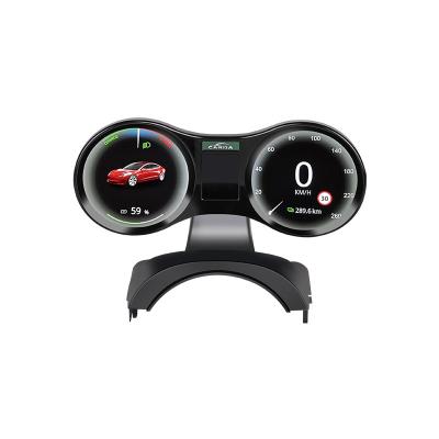 China SUV Tesla Digital Dashboard OBD2 HUD Multi Gauge Display with 4.3-inch LCD Screen and 1280x480 Resolution for sale