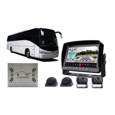 China 10 Inch 4 Camera Bird View System IP68 Waterproof 1080P Night Vision for Truck RV Bus for sale