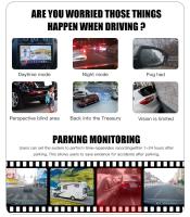 China 36VDC Bird View Car Camera System with 10in Split Screen, 170° View Angle and IP69 Waterproof Rating for sale
