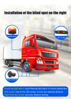 China 24V Universal Heavy‑Duty Truck Blind Spot System, 4Pcs Parking Sensors Alarm Detection Safety Kit for Truck Bus RV Commercial Vehicle for sale