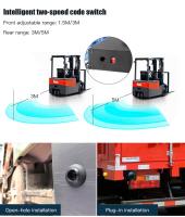 China 8‑Piece Waterproof Truck Parking Sensor System, Blind Spot Alarm Reversing Radar with LED Backlight Display DC24V Heavy‑Duty Parking Monitor for sale