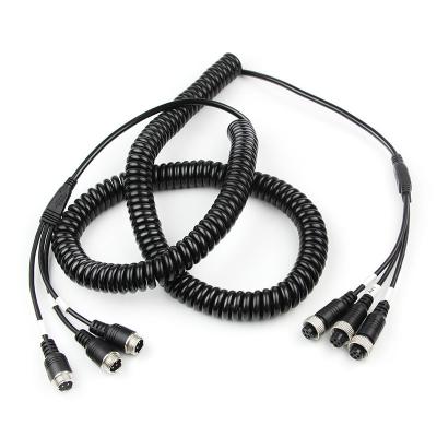 China 8 Meter PU Backup Reversing Camera Extension Cable with 12V-24V DC Power and 18 Month Warranty for sale