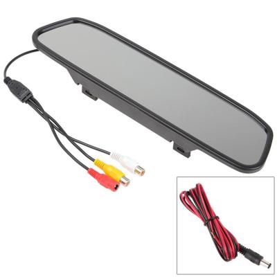 China BG-RM-43XSQ 4.3 Inch Digital Rear View Mirror LCD Screen 12V-24V Universal Clip-On with 800x480 Resolution for sale