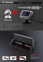 China Universal 16.5mm 4 Probe Parking Sensor System LCD Distance Display Car Reverse Backup Radar for sale