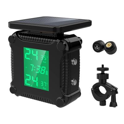 China KINGCROWN BG-TY-666 Motorcycle Tire Pressure Monitoring System with 1.5 Inch Display and 2-Year Sensor Battery Life for sale
