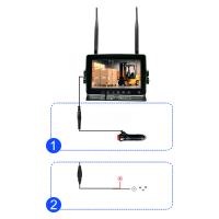 China 7 Inch Digital Wireless Rear View Camera System, Battery Powered & Waterproof Monitor Kit for Forklift, Truck Parking Assistance for sale
