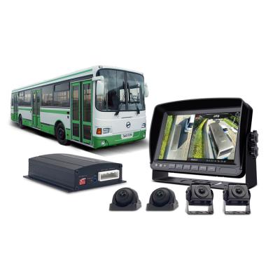 China 9 Inch AHD Monitor 4 Camera 360 Panoramic Birdview System 1080P IP67 for Trucks Buses for sale
