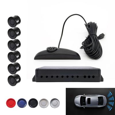 China 6-Point Car Reverse Sensor Kit LED Display Parking Assistance System Backup Radar for Vehicle Safe Driving for sale