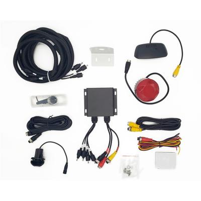 China Reverse Backup Camera System with 4 Radar Sensors Buzzer Alarm Parking Kit HD Night Vision 170 Degree 12V for sale