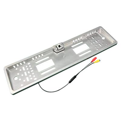 China Vehicle Rear View Camera with License Plate Frame HD 720P IP68 Waterproof 9-36V for sale