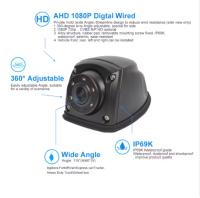 China AHD 1080P Wide Angle Side View Vehicle Camera Night Vision Blind Spot Detection for Bus Truck Car 12V 24V for sale