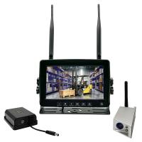 China Wireless Forklift Camera System 1080P AHD 4CH Display Magnetic Mount 360 Degree View DC 12V for sale