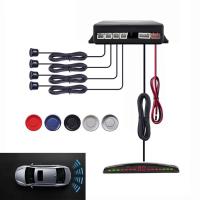 China 4 Probe Front Parking Sensor Buzzer Alarm Waterproof Dustproof Reverse Radar 12V DC Car Safety for sale