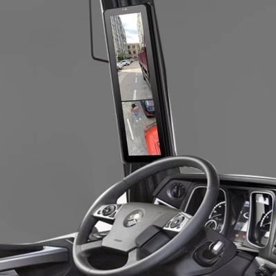 China 15.88 Inch Dual Screen Electronic Rear View Mirror for Trucks with Blind Spot Detection and DVR Recording for sale