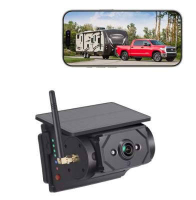 China WiFi Solar Powered Camera, Front Rear Side View Cam Compatible with IOS Android for Winnebago Bus Van Truck RV Camper OEM for sale