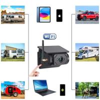 China WiFi Solar Powered Camera, Front Rear Side View Cam Compatible with IOS Android for Winnebago Bus Van Truck RV Camper OEM for sale