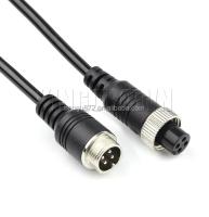 China 4PIN Aviation Connector Cable with Pure Copper Core IP67 Waterproof and Spiral Flexible Design for Vehicle Cameras for sale