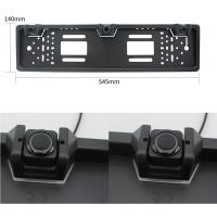 China Proximity Warning System Parktronics European License Plate Frame Car Reversing Radar with 3 Sensors Universal EU Plate for sale