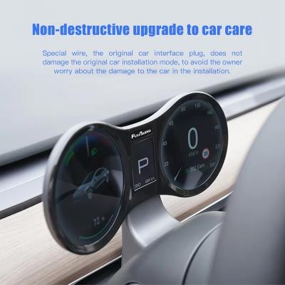 China 12.3 Inch AHD LCD Digital Dashboard Instrument Cluster with CAN Bus Communication for Tesla Model 3 & Model Y for sale