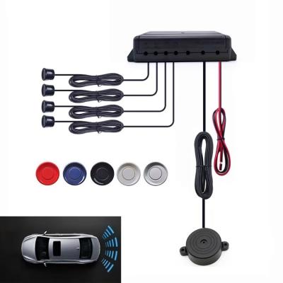 China IP67 Waterproof 4 Sensor Parking Radar System with 0.3-2M Detection and Buzzer Alarm for Safe Reversing for sale