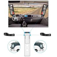 China 2CH 15.88 Inch Rearview Mirror with DVR & Blind Spot Detection, Monitoring Mirror for Engineering Vehicles, Trucks and Buses for sale
