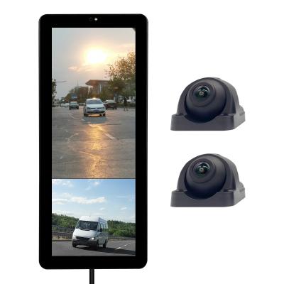 China 12.3 Inch Touch Screen Mirror Monitor, 1080P AHD Reverse Camera with 360° View & Blind Spot Detection System for Truck and Bus for sale