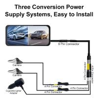 China 5 Inch IP68 Waterproof Shark Fin Blind Spot Monitoring System with 120 Degree View Angle for sale