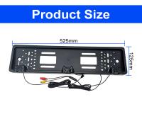 China Hot Selling EU Car License Plate Frame Camera, IP67 Waterproof Rear View Backup Reversing Parking Camera with Radar Kit, OEM Available for sale