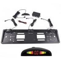 China LED LCD Display Bibi Alarm, EU License Frame Car Parking Backup Radar Sensors, Waterproof Auto Reversing Aid, OEM Available for sale