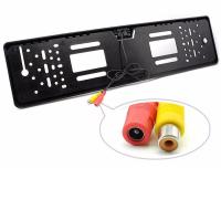 China EU European License Plate Frame Camera, Night Vision Car Rear View Backup Reversing Camera for European Automobiles, OEM Available for sale