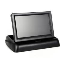 China 5 Inch TFT LCD Foldable Car Rear View Monitor with Adjustable Screen Viewing Angle and DC 12V Standard Vehicle Voltage for sale