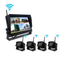 China New 4 Channel 10 Inch AHD 1080P Quad Split View Display, Built-in DVR TFT IPS Backup Monitor System, 24V Truck Monitoring System for Scania for sale