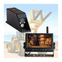 China 7Inch IPS Monitor Wireless Forklift Camera System 360° Dual‑Lens Waterproof Camera with Green Laser Light for Toyota Forklift Safety Monitoring for sale