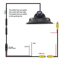 China High Quality Angle‑Adjustable Universal Reverse Camera, Night View Hidden Side View Blind Spot Vehicle Camera for Truck Van SUV Auto Safety Accessory OEM Available for sale