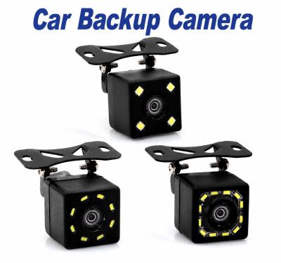 China 4/8/12 LED IR Night Vision Backup Reverse Camera 170 Degree Wide Angle HD Color Image Waterproof Car Rear View Parking Camera for sale