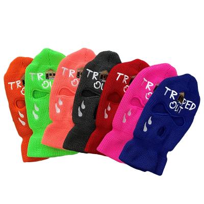 China Wholesale COMMON Ski Cycling Mask Winter Hat Color 3 Holes Embroidery for sale
