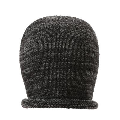 China Rib Knitted Unisex Winter Cuffed made to order COMMON Beanie Hats with embroidered logo for sale