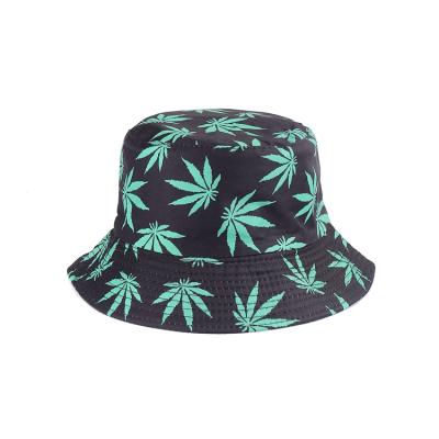 China Factory Picture Leaf Designers Wholesale Bucket Hats Custom Unisex Maple Bucket Hat for sale