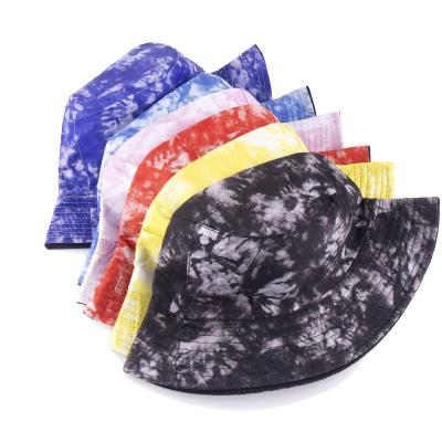 China New Picture Design Fashion Tie Dye Bucket Hat, Unisex Reversible Full Printed Summer Hat Bucket Hat for sale