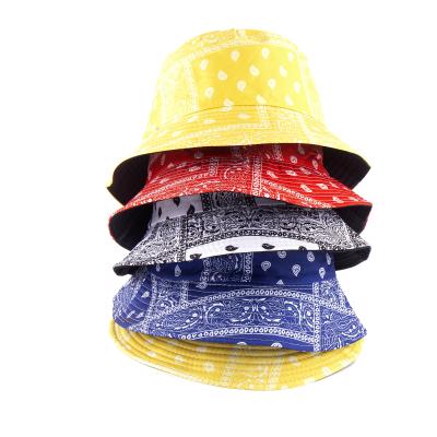 China New Style Image Bandana American Fisherman Hat Fashion Street Fashion Sun Bucket Hat for sale