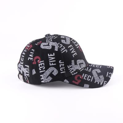 China Black Letter JOINT Wholesale Number Print Sports Hats For Men for sale