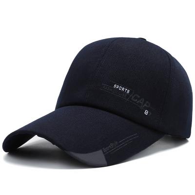 China COMMON Wholesale Sports Hat 6 Panel Black Dad Hat Fitted Blank Baseball Cap For Men for sale