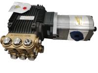 China FLOWMONSTER BM-F5 high pressure triplex plunger pump driven by hydraulic motor 11-15.5LPM 150-250Bar for sale