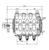 China FLOWMONSTER XV series High Pressure Triplex Plunger Pump 168-333lpm 100-250bar High Pressure Sewer Cleaning Pumps for sale