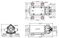 China AQUAPURO DC Miniature Diaphragm Booster Pump 50-75GPD for sale