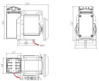 China AIRJET High Pressure AC 110/220V Electric Air Vacuum Wob Piston Pump KAP-80AC Series -85KPA 7.0Bar 12L/min for sale